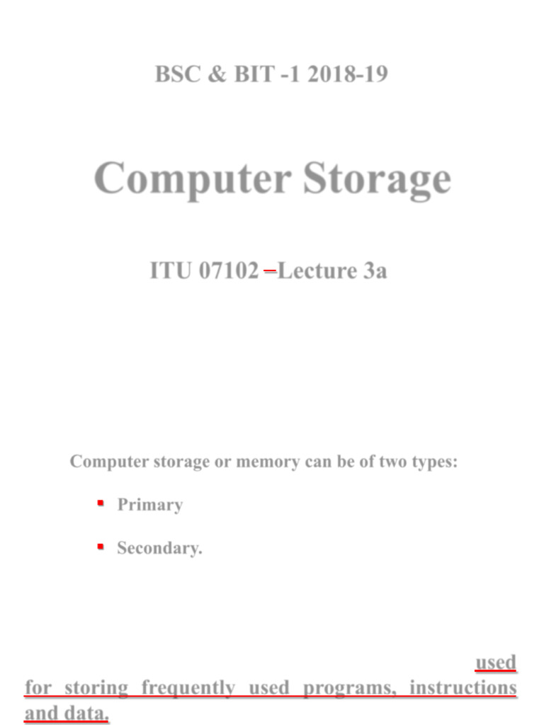 Understanding Storage Devices | PDF | Computer Data Storage | Byte