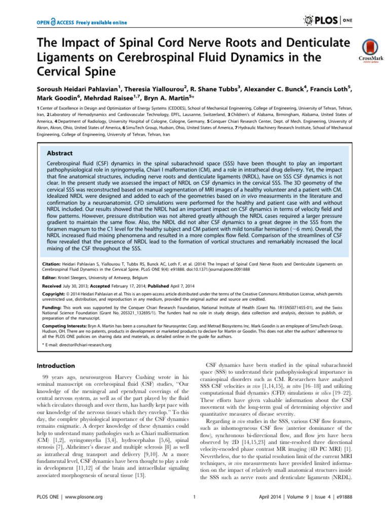 The Impact of Spinal Cord Nerve Roots and Denticulate | PDF ...
