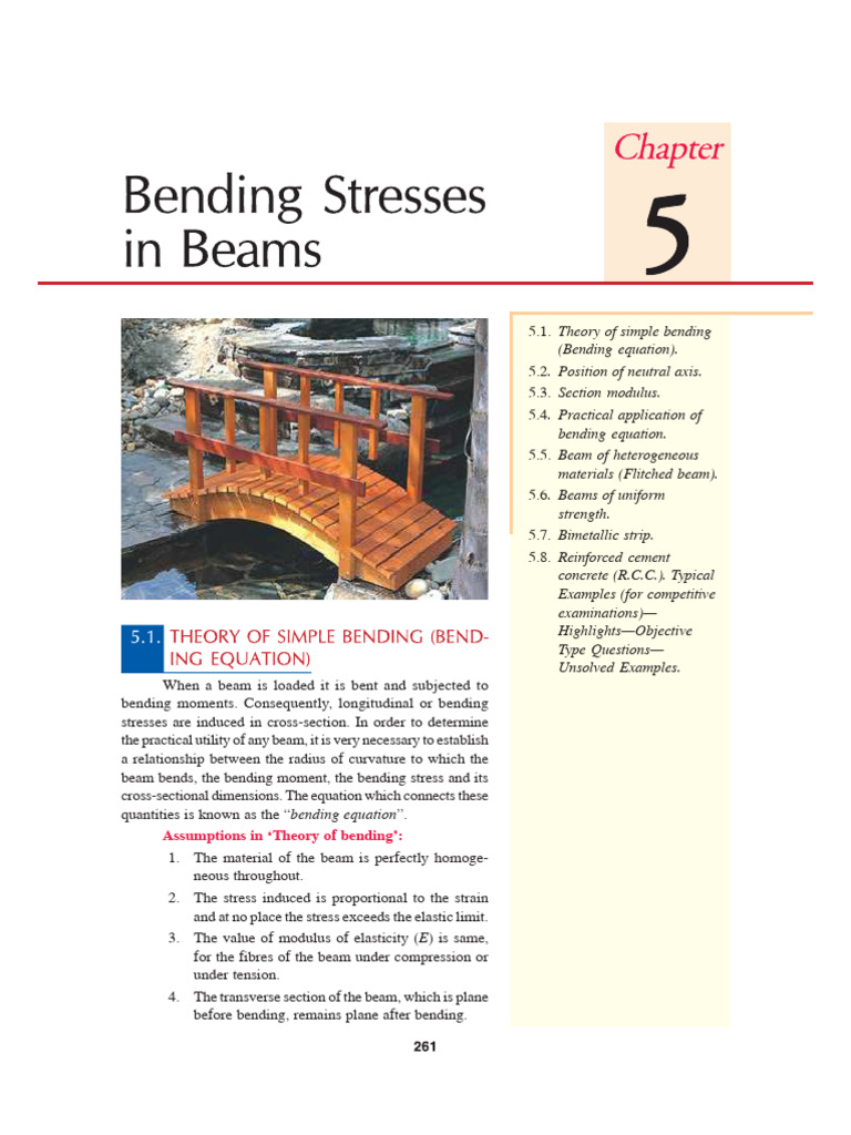Theory of Bending of Beams | PDF | Bending | Beam (Structure)