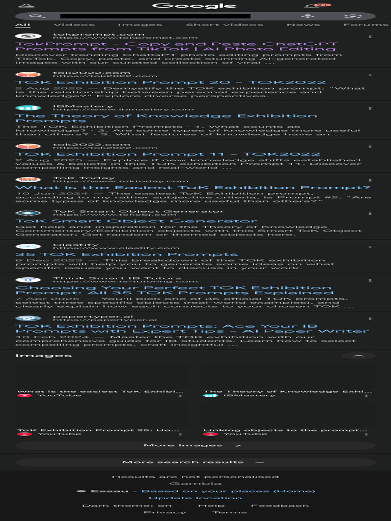 Tok Prompt - Com - Google Search | PDF | Knowledge | Cognition