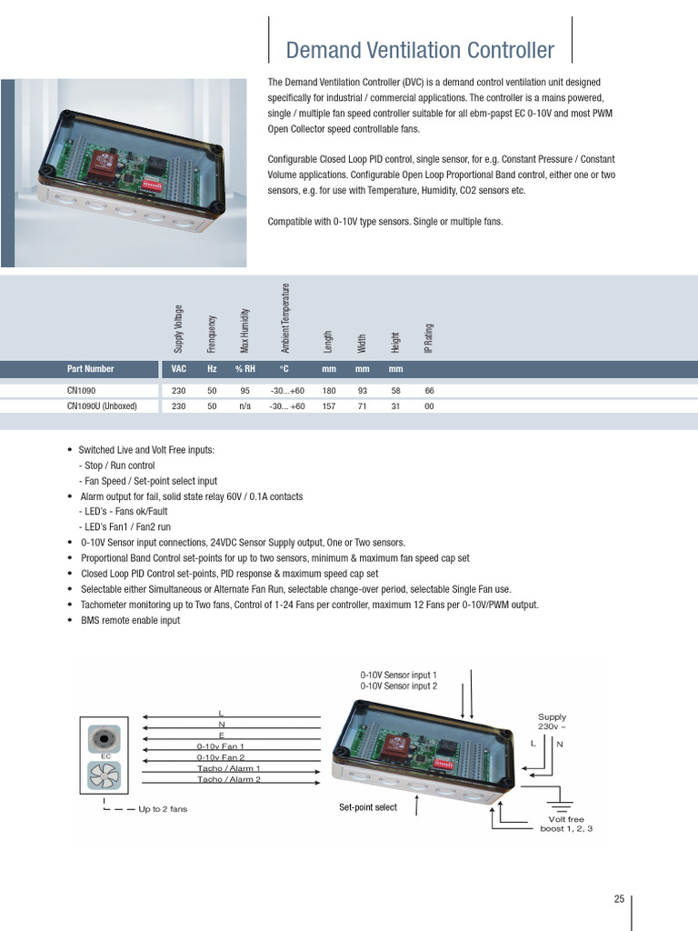 Demand Ventilation Controller | PDF | Sensor | Mains Electricity