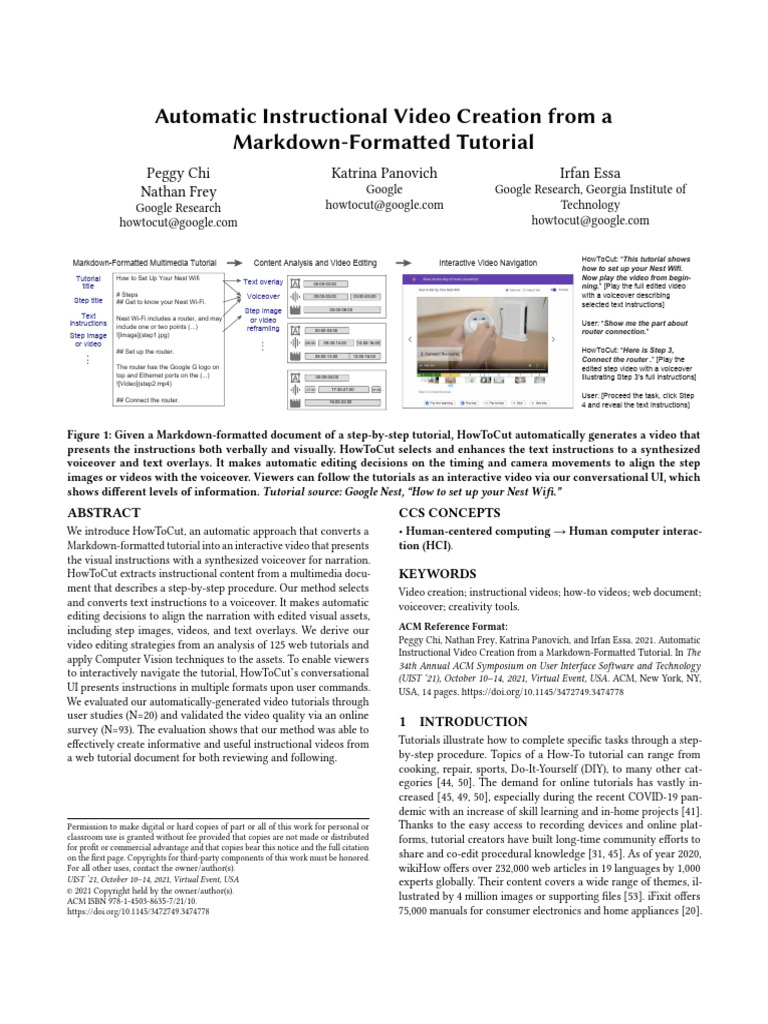 Automatic Instructional Video Creation From a Markdown-Formatted ...