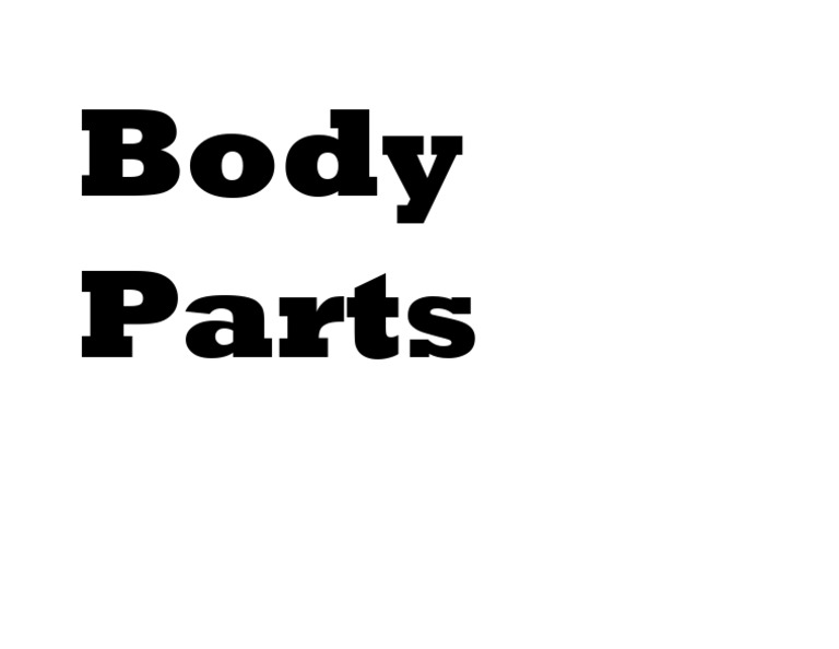 Body Parts | PDF