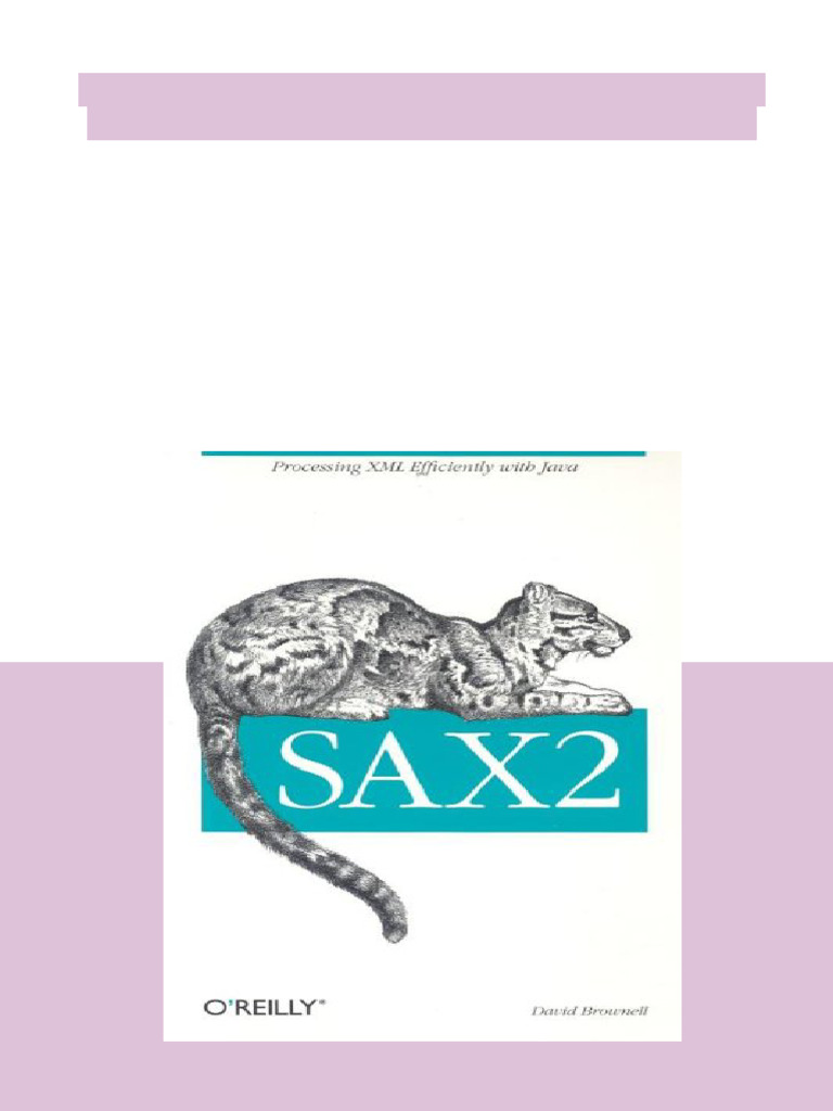 (Ebook) SAX2: Processing XML Efficiently with Java by David Brownell ...