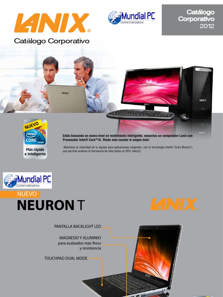Laptops Lanix Mundial PC | PDF | Seguro digital | Microprocesador