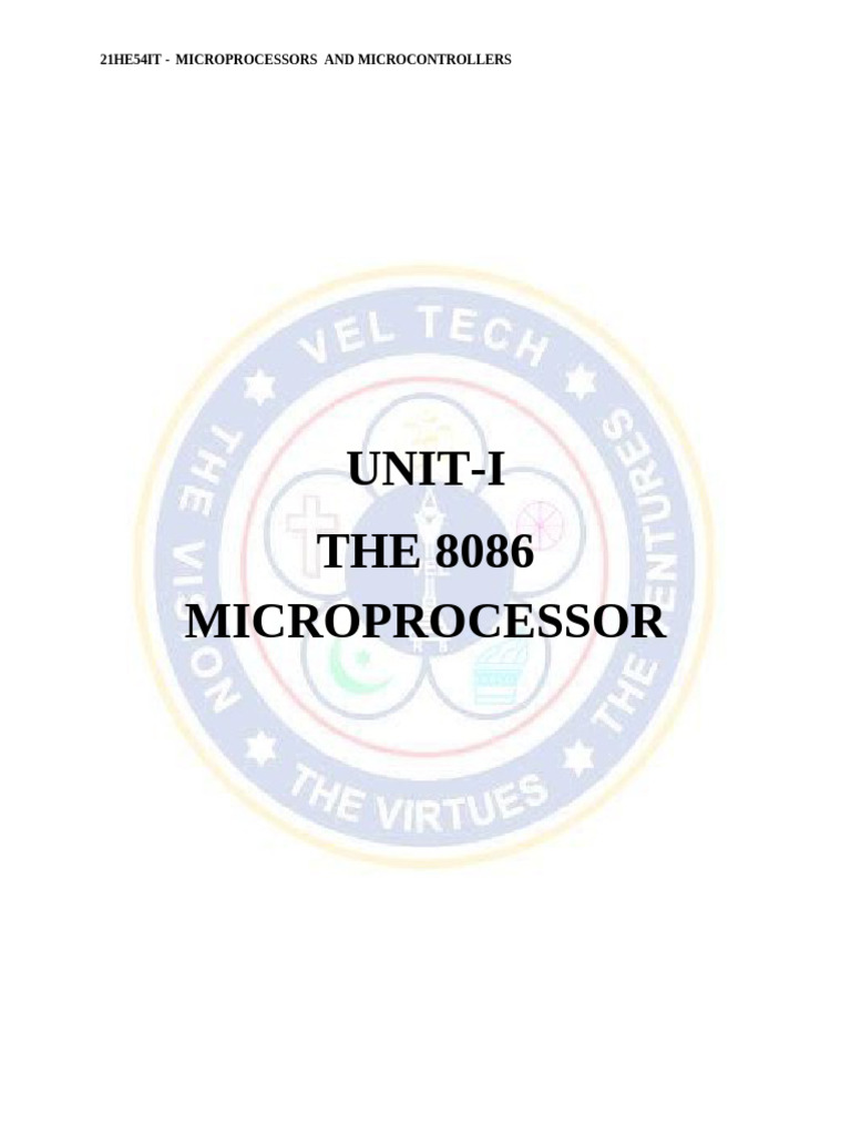 Unit 1 | PDF | Central Processing Unit | Microprocessor