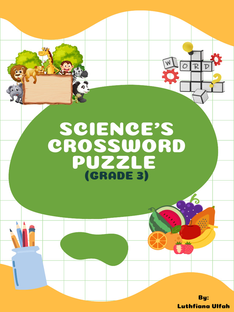 Grade 3 Science Crossword Puzzle | PDF | Taste | Foods