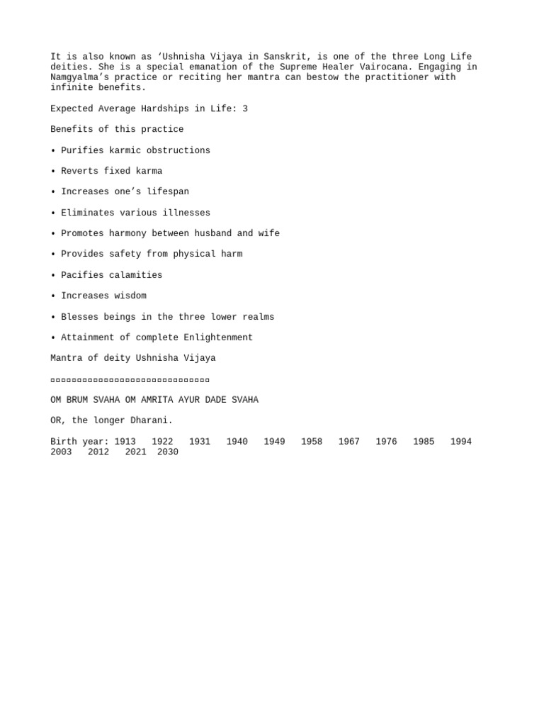 Birth Year Mewa Buddha | PDF