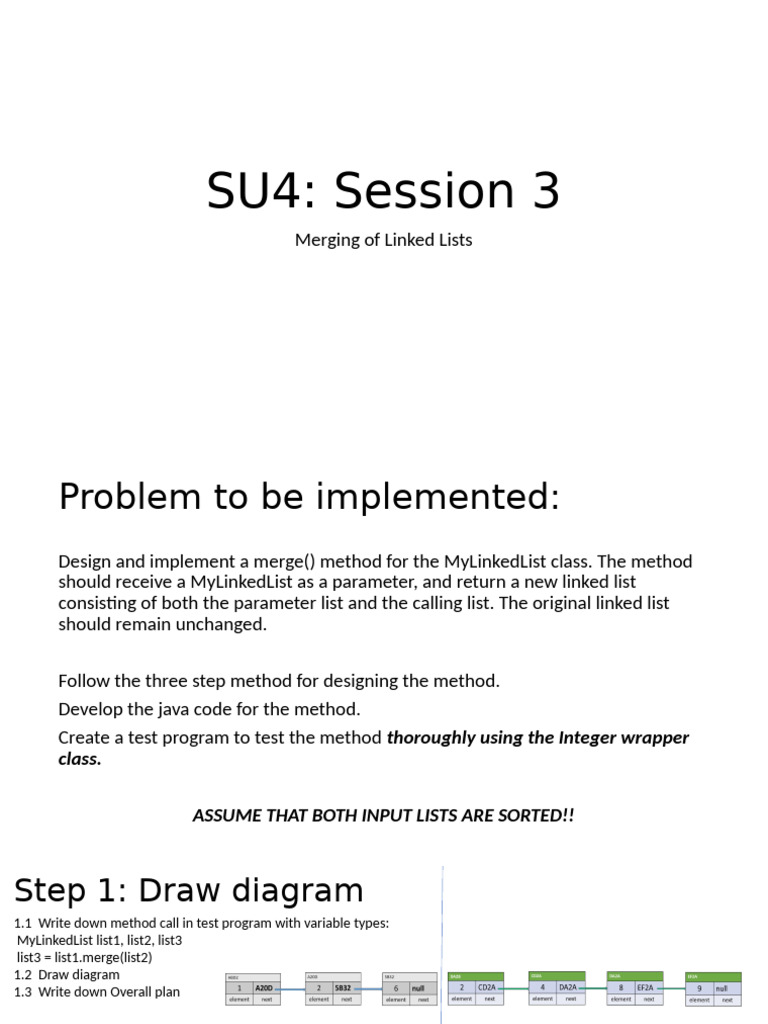 SU4++ +Linked+Lists++Session++3 Own+Method | PDF | Pointer (Computer ...