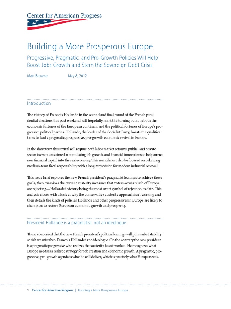 Building A More Prosperous Europe | PDF | Austerity | Greek Government ...