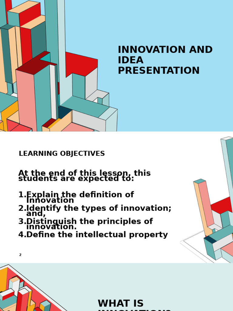 Understanding Innovation Types & Principles | PDF | Innovation | Patent