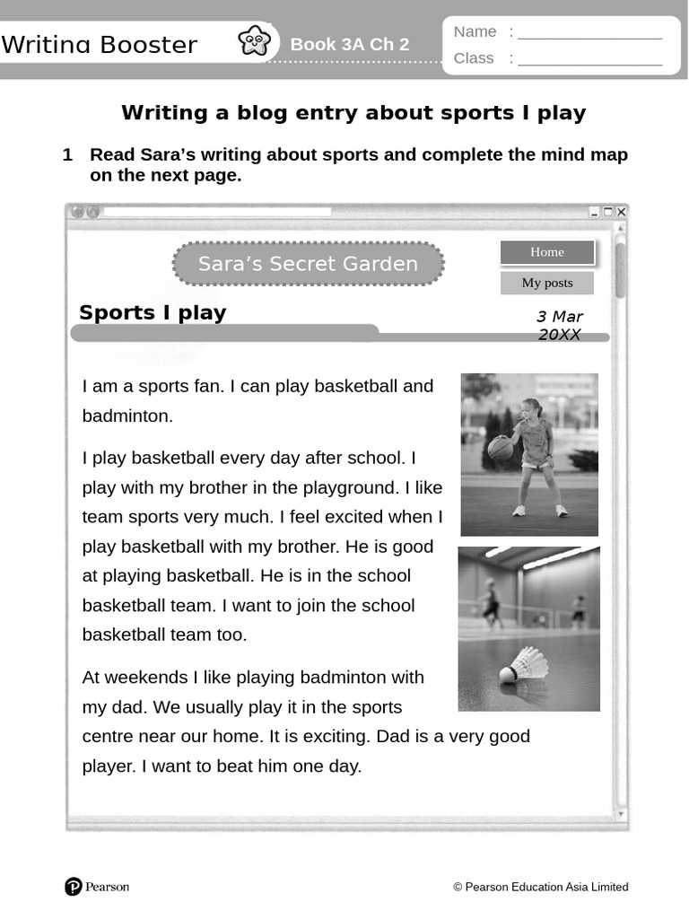 3A 2 - Blog Entry - Sports I Play | PDF