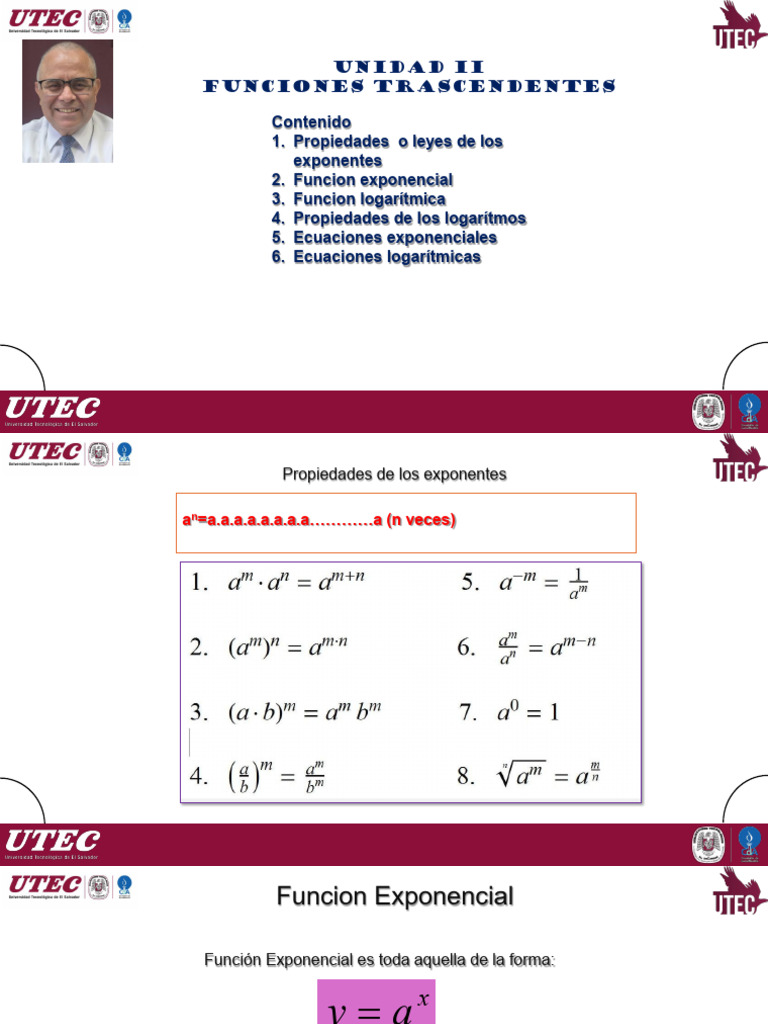 Propiedades de la Función Exponencial | PDF