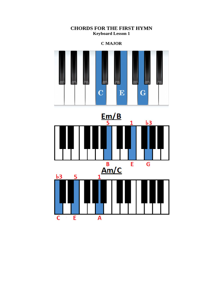 Chords For The First Hymn | PDF