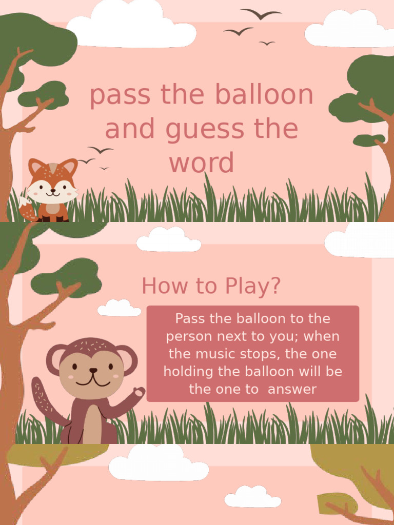 Balloon Game Word Guessing Guide | PDF