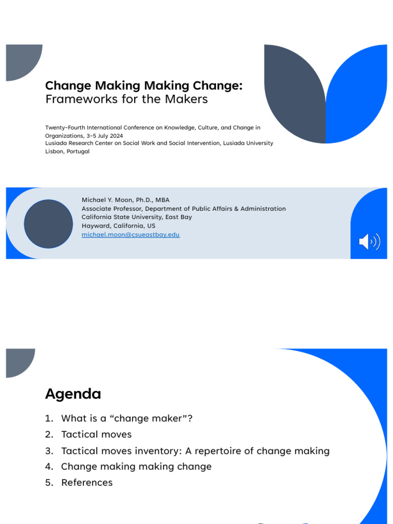 Change Making Making Change: Frameworks For The Makers | PDF ...
