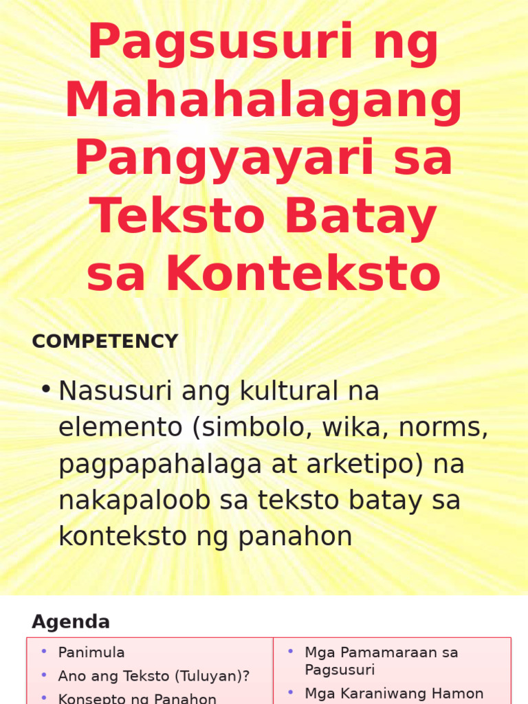 Fil 7 q2 (F) Nasusuri Ang Kultural Na Elemento Simbolo | PDF
