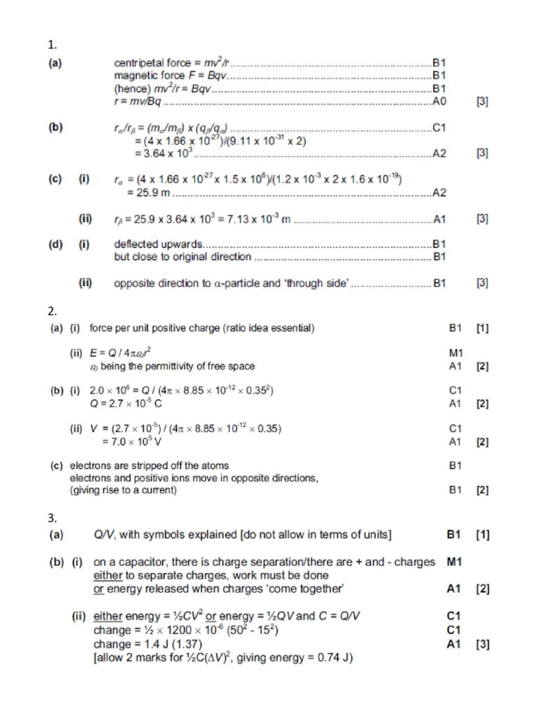 Cie A Level Physics A2 Assessment Test Ms (Wordbridge) | PDF