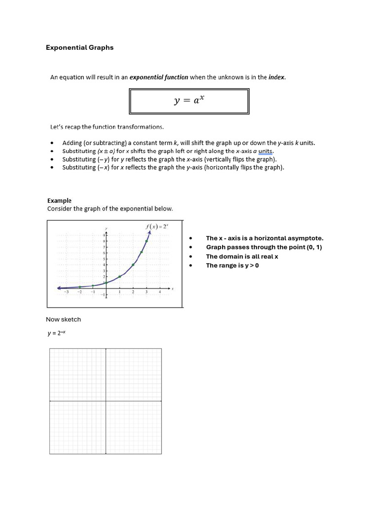 Exponential Graphs | PDF