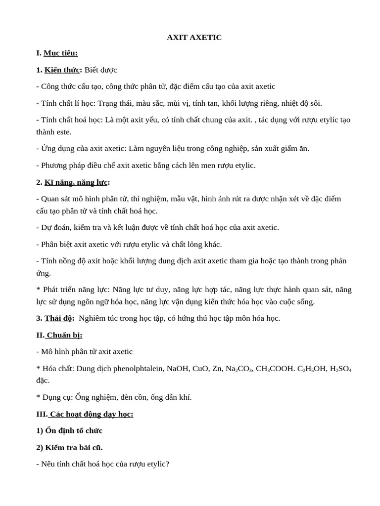 Axit Axetic | PDF