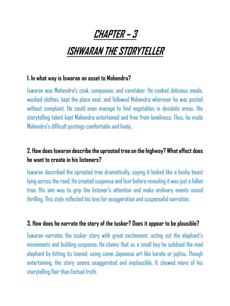 Ishwaran The Storyteller | PDF