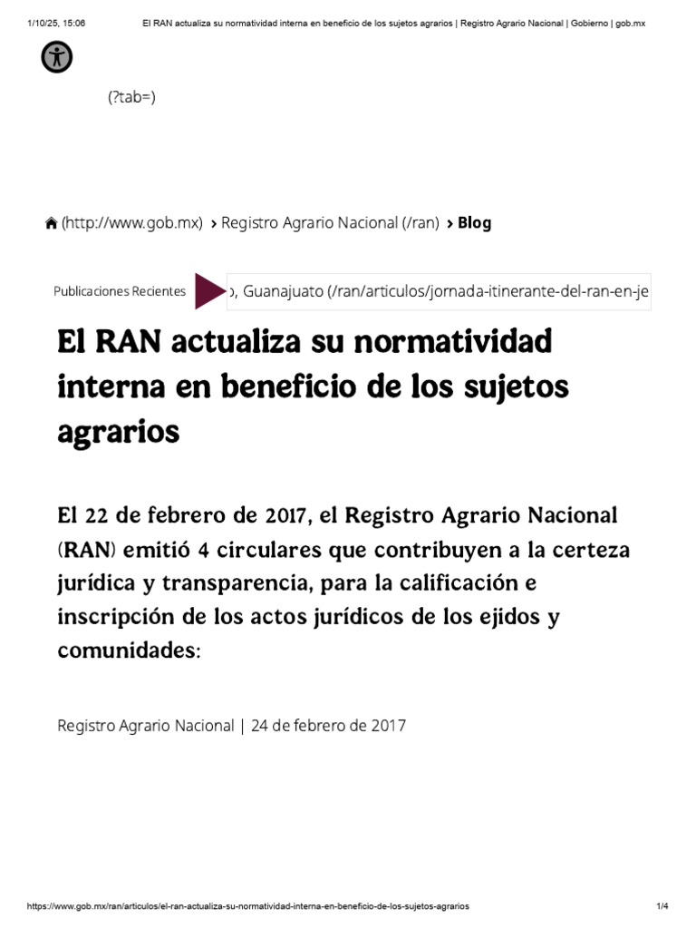 Actualización de Normatividad del RAN | PDF | Justicia | Crimen y violencia