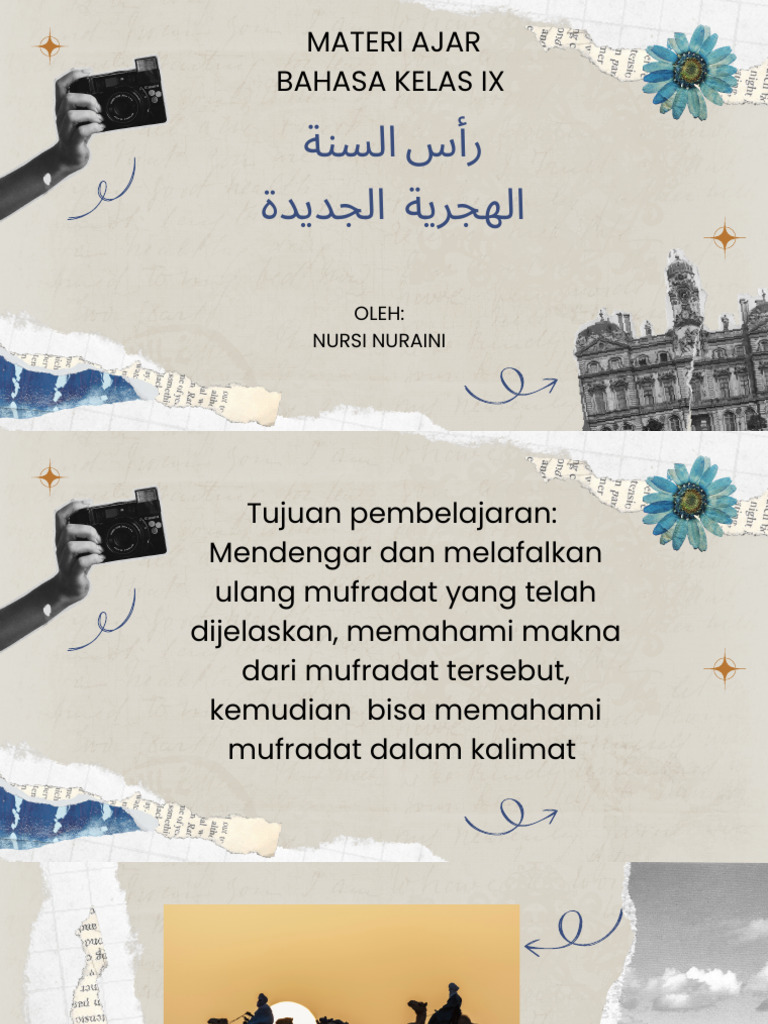 ppt Bahasa arab kelas IX | PDF