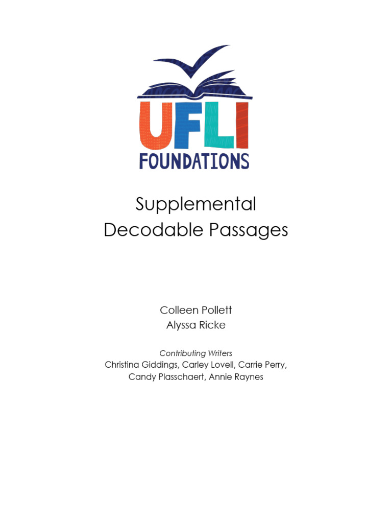 UFLI Supplemental Decodable Passages | PDF | Reading Comprehension