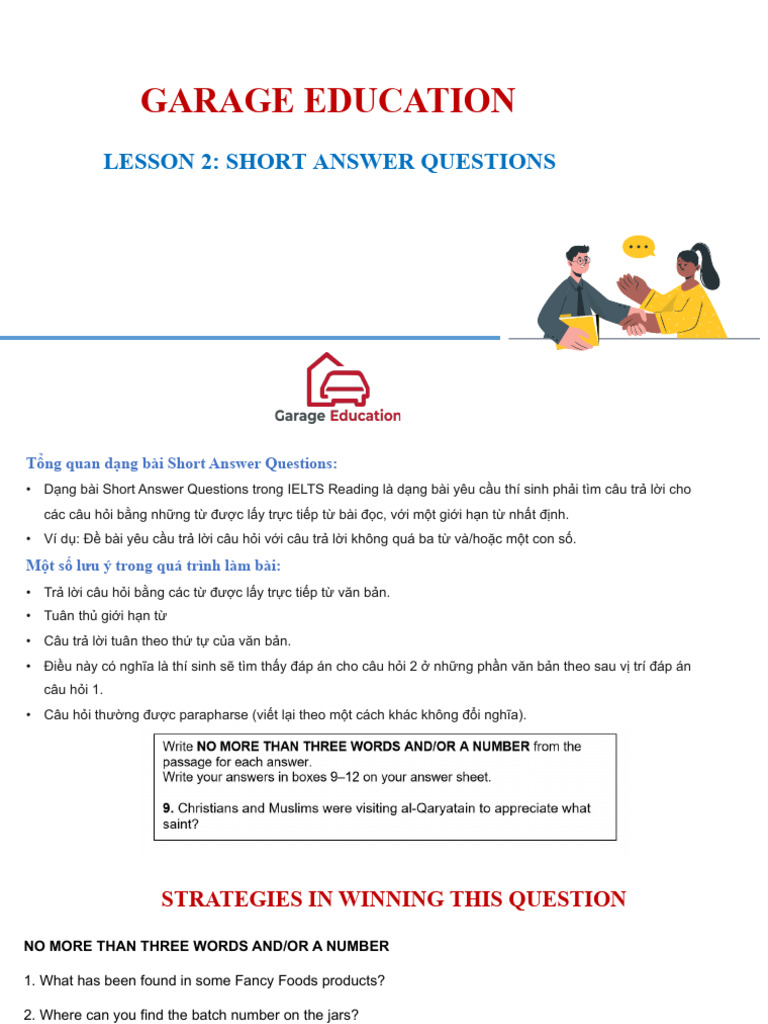Short Answer Questions | PDF