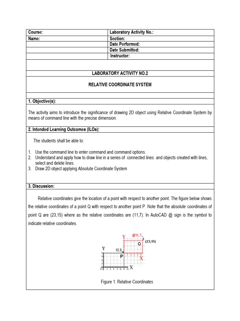 Cad Laboratory Activity 02 1 | PDF