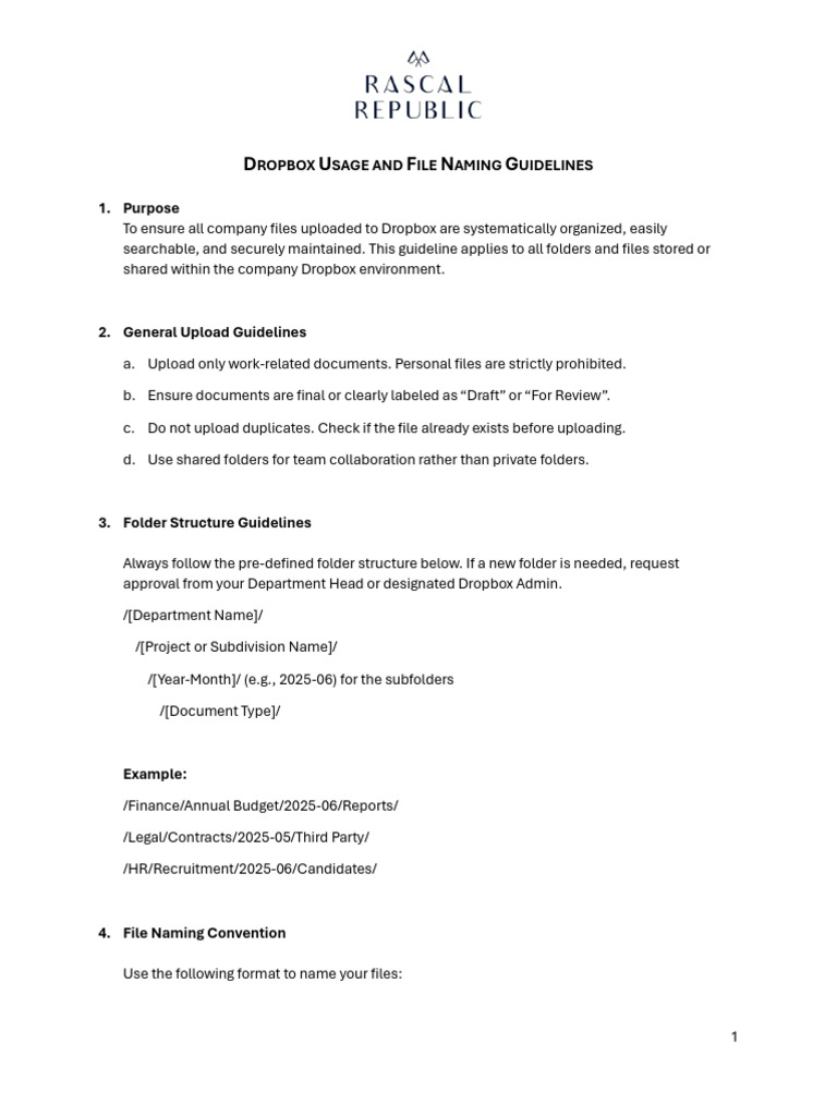 Dropbox File Naming Guidelines | PDF | Computer File | Computing
