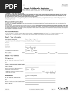 CPP Child Benefit Form for Students 18+ | PDF