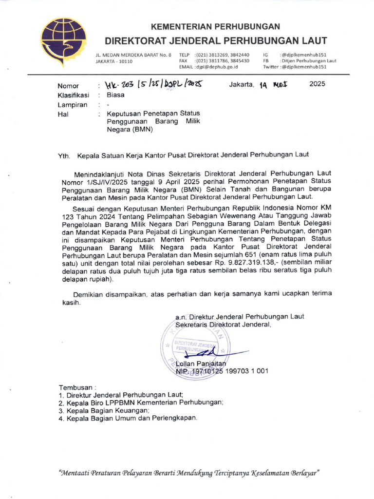 KP PHB 353 Tahun 2025 | PDF