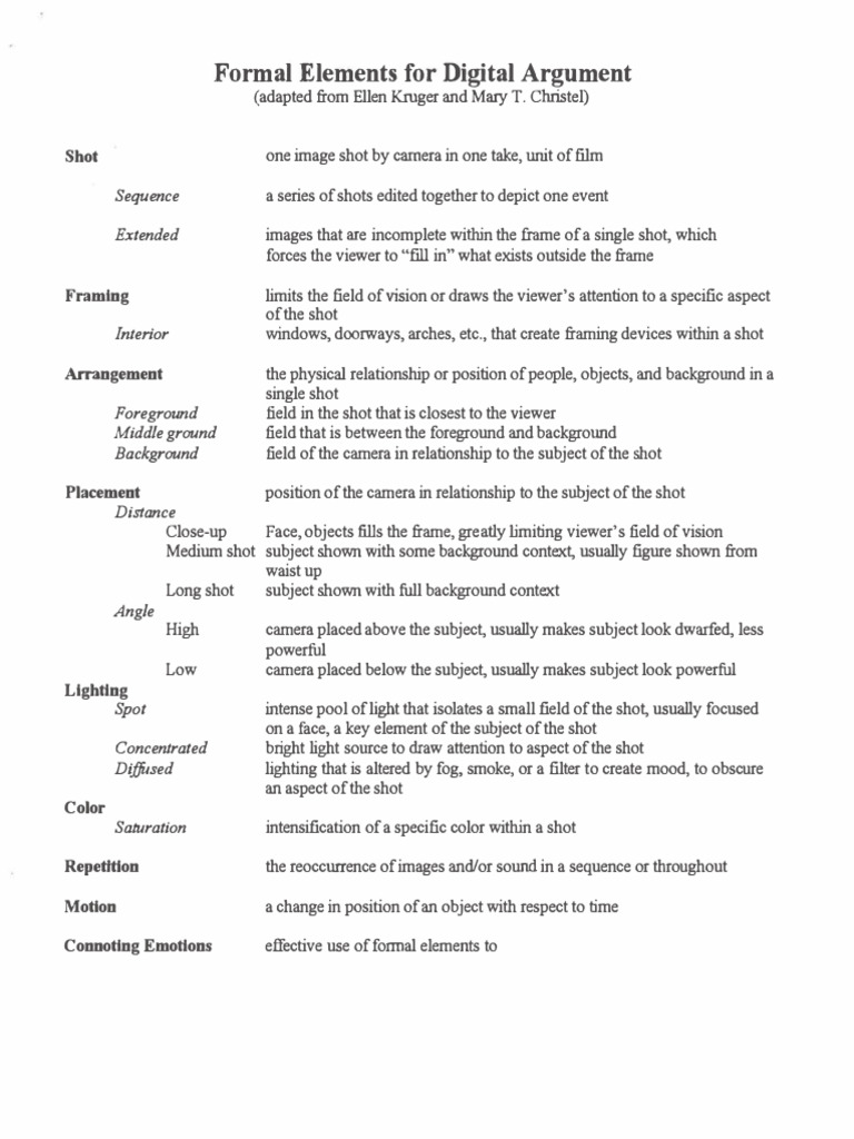 Formal Elements | PDF