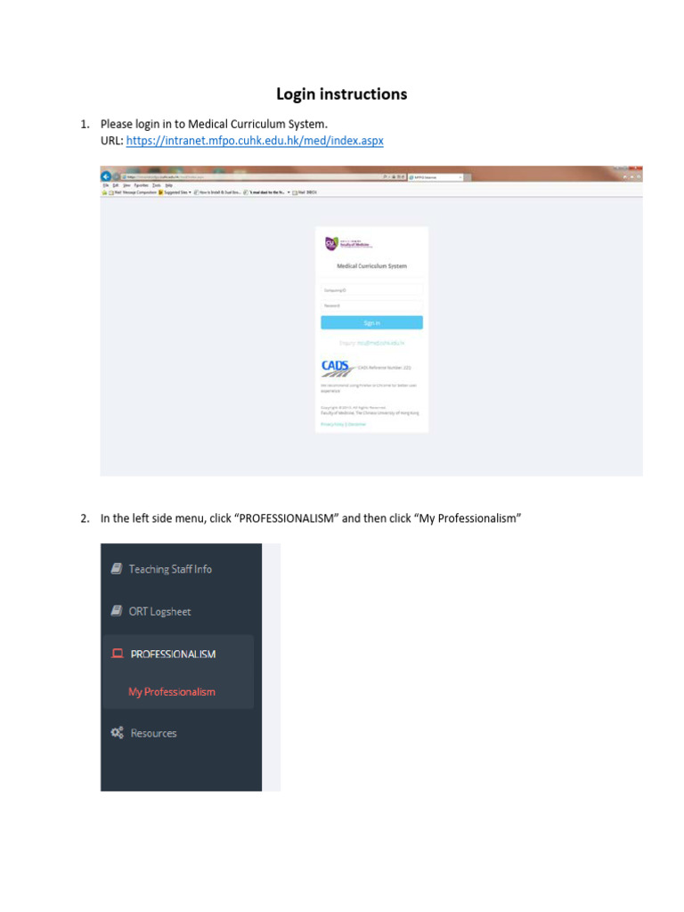 Login Instructions | PDF