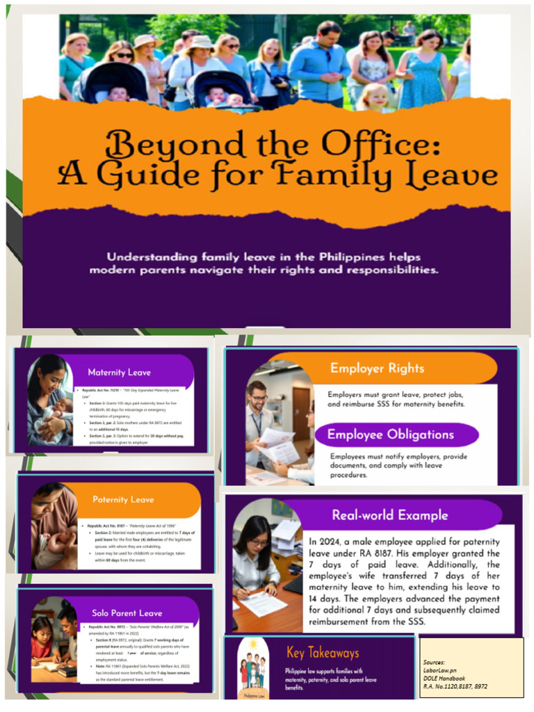 Infographics 1 - Maternity, Paternity, and Paternal Leave | PDF