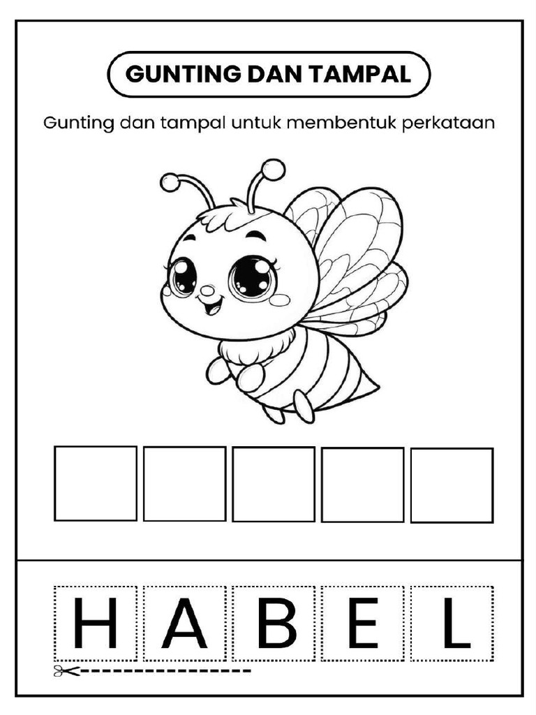 Lembaran Kerja Gunting Tampal | PDF