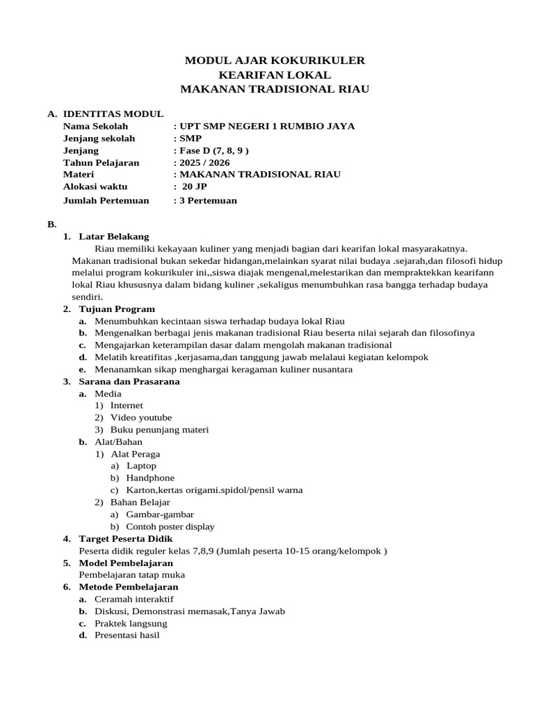 Modul Ajar Kokuri Ganjil | PDF