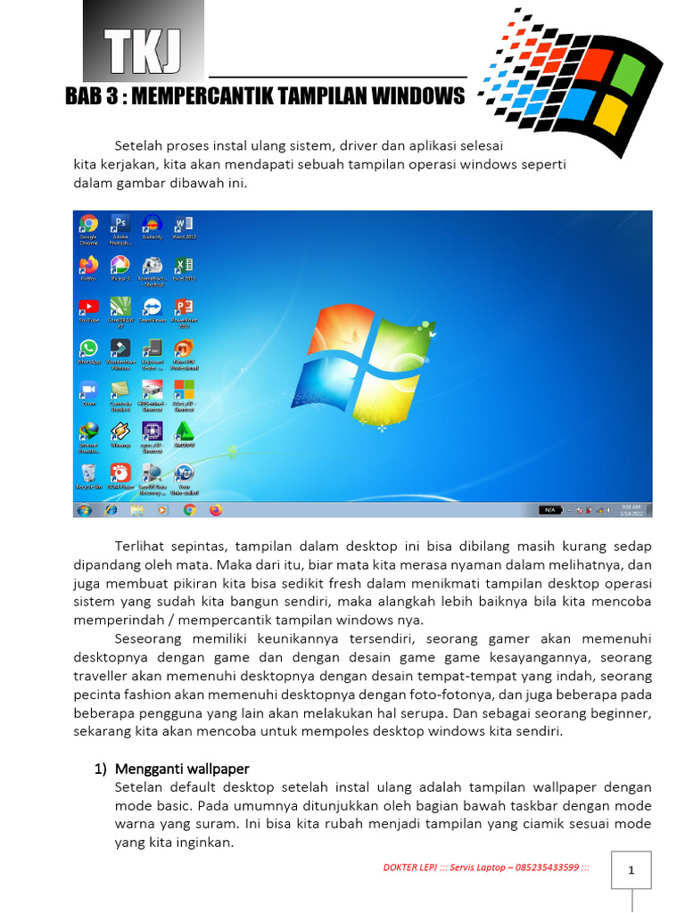 Mempercantik Tampilan Windows 7 | PDF
