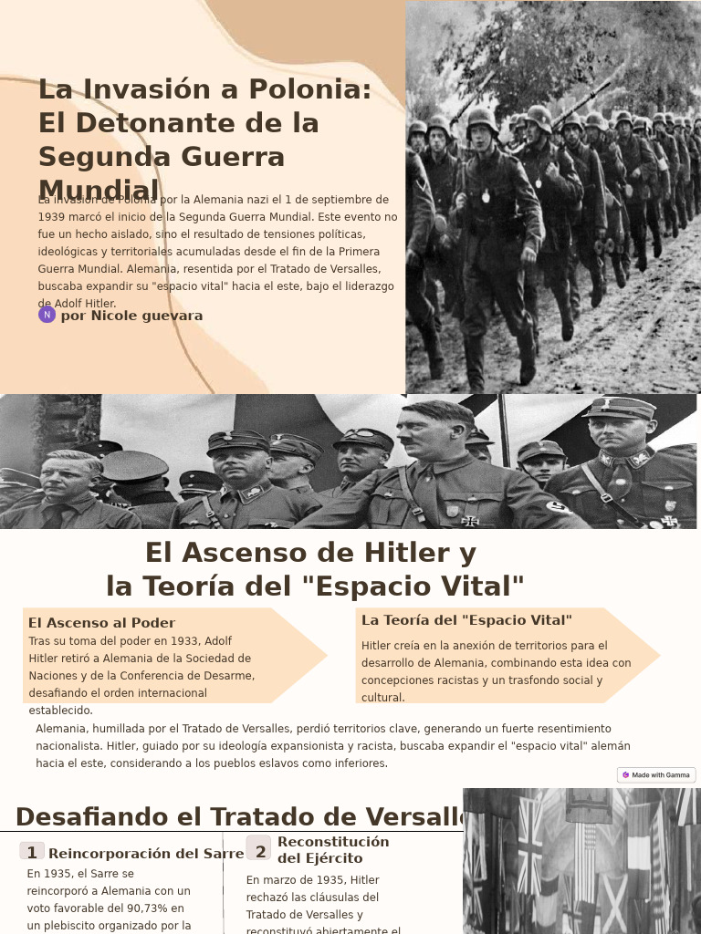 La Invasion A Polonia El Detonante de La Segunda Guerra Mundial | PDF ...