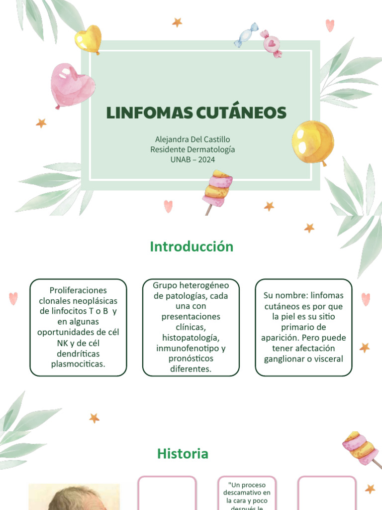 Clasificación y Epidemiología de Linfomas Cutáneos | PDF | Célula T ...
