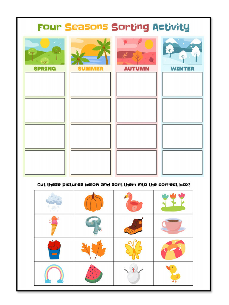 4 Seasons Sorting | PDF