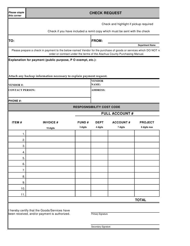 Check Request Form Template | PDF | Business | Finance & Money Management