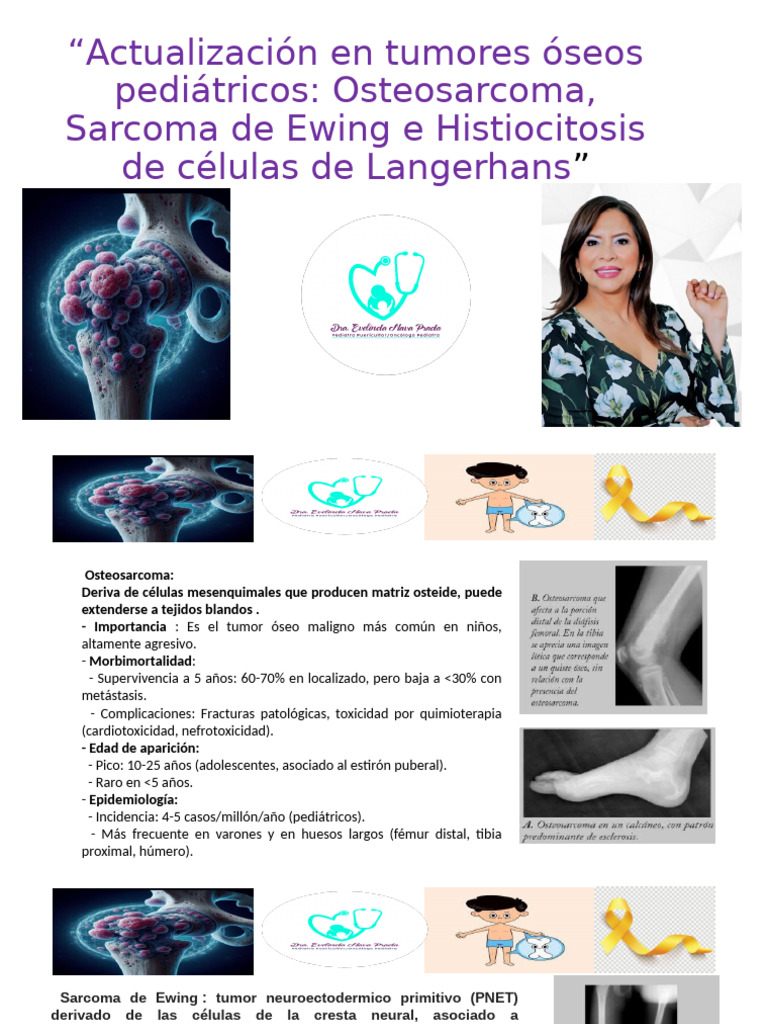 Actualización en Tumores Óseos Pediátricos.pptm | PDF | Enfermedades y trastornos humanos | Anatomía