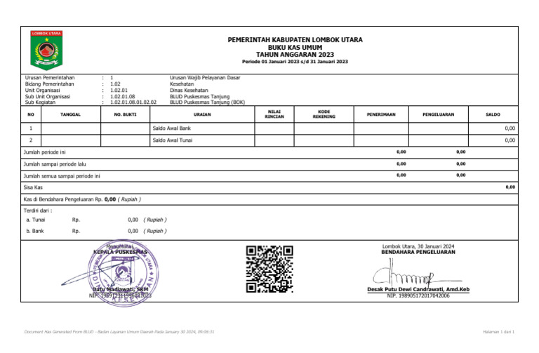 Bku Bok Januari | PDF