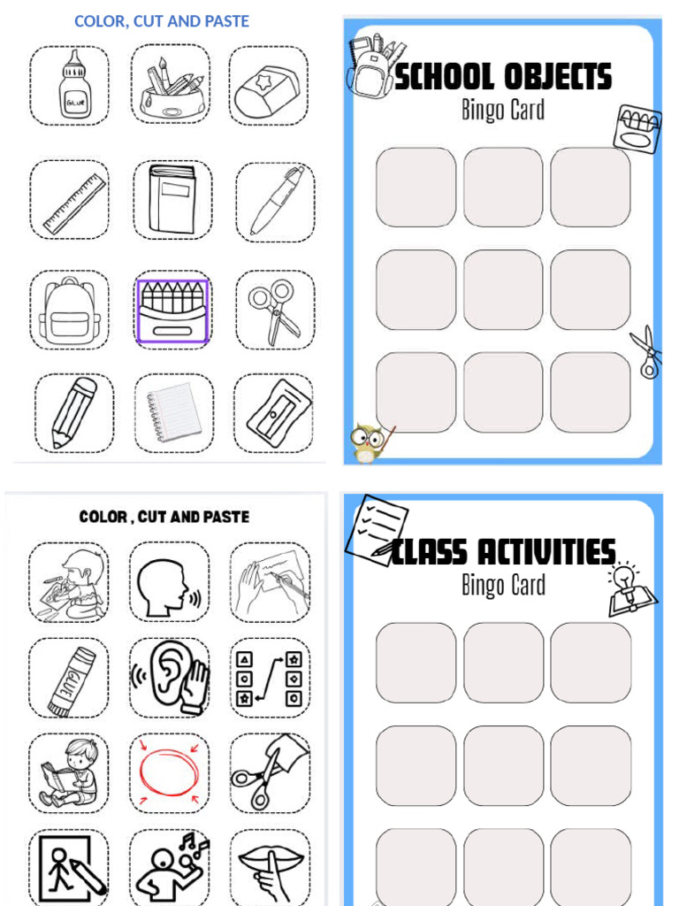 School Objects Wordsearch | PDF