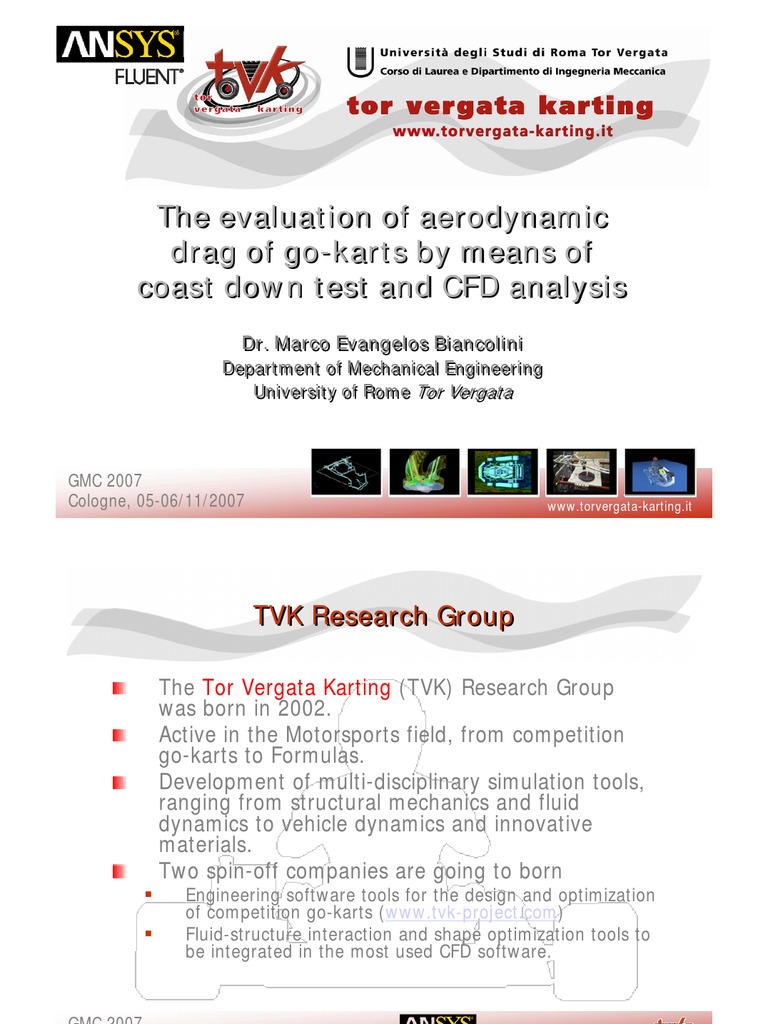 The Evaluation of Aerodynamic Drag of Go-Karts by Means of Coast Down ...