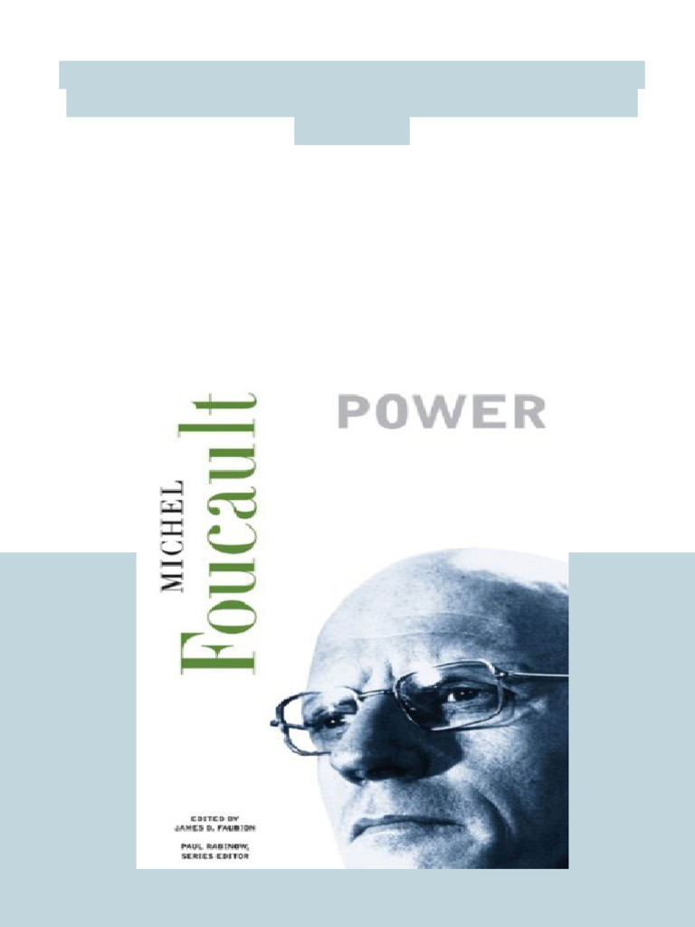 (Ebook) Power by Michel Foucault, James D. Faubion (editor) ISBN ...