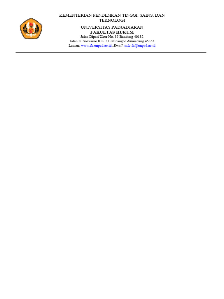 Kop Surat Unpad | PDF