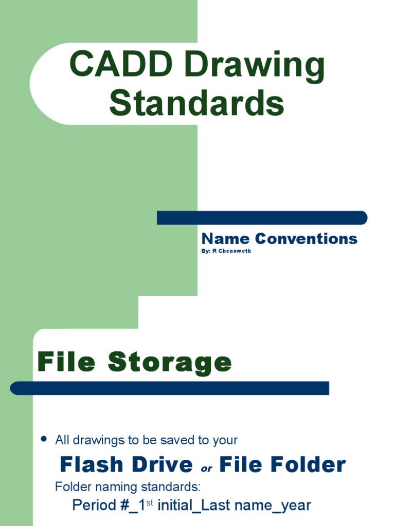 CADD Drawing Standards and Naming Conventions | PDF